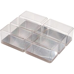 Pioneer Plastics 164CD Clear Plastic Display Case for 1:64 Scale Cars (Mirrored), 3.5" W x 1.625" D x 1.75" H (Mailer Box), Pack of 3