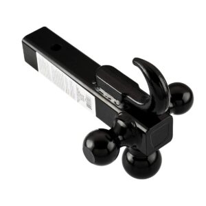 topsky trailer hitch tri ball mount with hook, 1-7/8",2"&2-5/16", hitch ball, hollow shank, black ball,ts2009