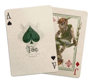 bicycle creatures of the fae playing cards gent supply, green