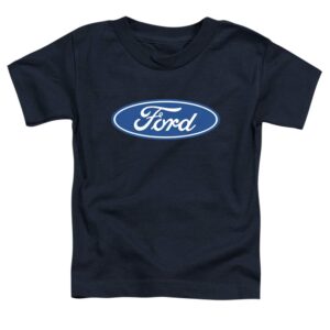 ford dimensional logo unisex toddler t shirt for boys and girls, medium (3t) navy