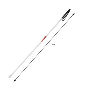 Walking Sticks Folding Stick, Folding Walking Cane Hiking Walking Sticks for The Blind and Visually impaired Folding Aluminum Alloy Walking Cane Walking Stick with 4 Sections of 127 cm for The Blind