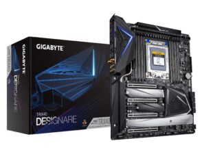 gigabyte trx40 designare (strx/amd/trx40/direct 16+3 phase vrm/fins-array heatsink/gen 4 aic with 4 extra m.2/ xl-atx/motherboard)