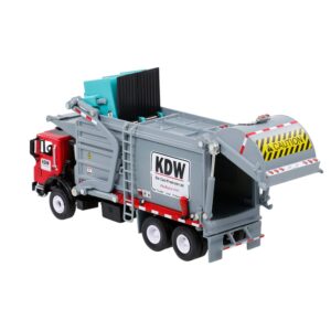 GoolRC Garbage Carrier Truck, 1:24 Alloy Diecast Barreled Waste Material Transporter Vehicle Model, Kids Toys for Boys Girls Birthday