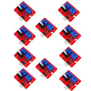 acxico 10pcs irf520 power mosfet driver module for arduino mcu arm raspberry pi