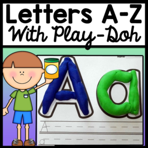 alphabet playdough mats {26 pages for letters a-z!} {alphabet worksheets}