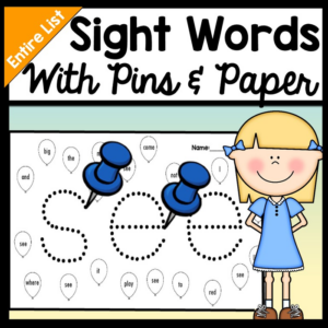 sight word activities with pinning sight words {220 pages!} {literacy centers}