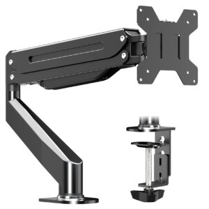 suptek monitor mount gas spring monitor arm desk mount fully adjustable fits 17 20 22 23 24 26 27 inch monitors weight capacity up to 13.2 lbs