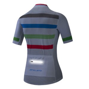 Summer Cycling Jerseys Women, Polyester Shirts Breathable Quick Dry MTB Jerseys Outdoor Sportswear Girl Bicycle Tops