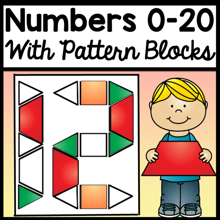 Math Centers with Pattern Blocks {Numbers 0-20!} {Number Activities} {Math Centers}