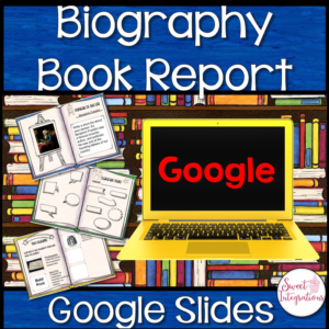 biography editable digital book report with google slides