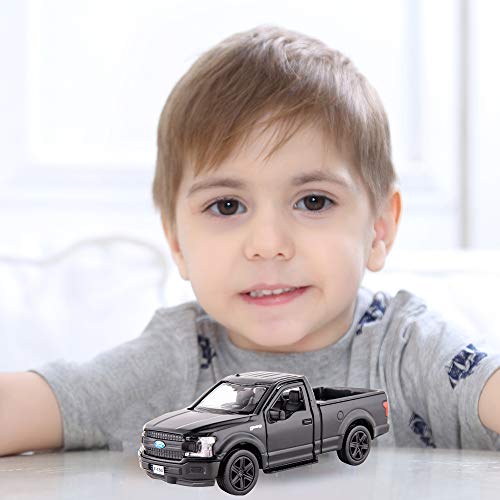 TGRCM-CZ 1/36 Scale F150 Pickup Truck Casting Car Model, Zinc Alloy Toy Car for Kids, Pull Back Vehicles Toy Car for Toddlers Kids Boys Girls (Black)