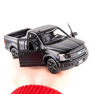 TGRCM-CZ 1/36 Scale F150 Pickup Truck Casting Car Model, Zinc Alloy Toy Car for Kids, Pull Back Vehicles Toy Car for Toddlers Kids Boys Girls (Black)