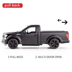 TGRCM-CZ 1/36 Scale F150 Pickup Truck Casting Car Model, Zinc Alloy Toy Car for Kids, Pull Back Vehicles Toy Car for Toddlers Kids Boys Girls (Black)