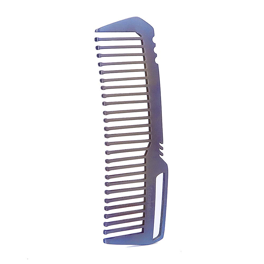 Titanium Comb Hair Beard for Men Women EDC Metal Durable