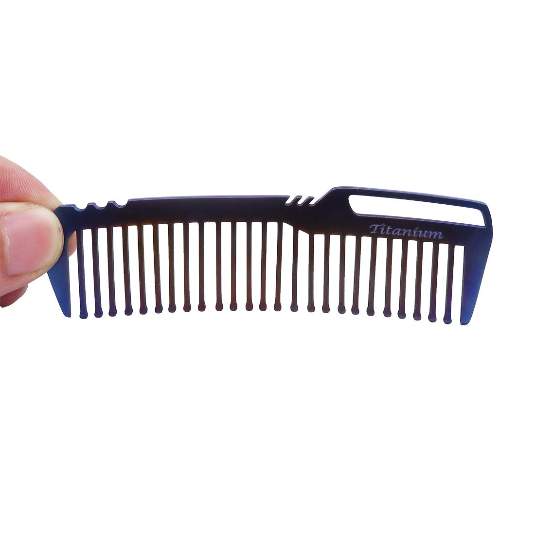 Titanium Comb Hair Beard for Men Women EDC Metal Durable