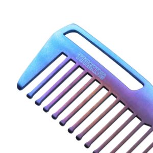 Titanium Comb Hair Beard for Men Women EDC Metal Durable