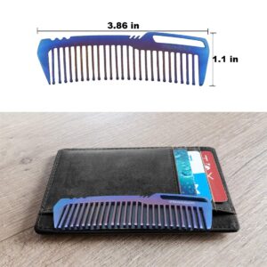 Titanium Comb Hair Beard for Men Women EDC Metal Durable