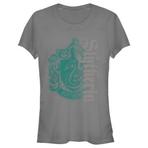 harry potter juniors crew tee, charcoal, small