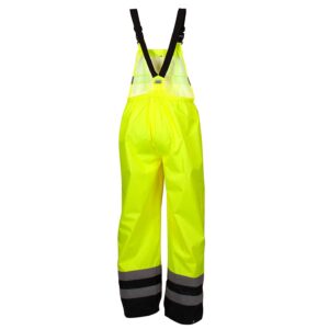 Pyramex RRWB3110L PU/Poly hi vis bib pants - size large