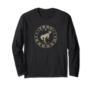 ford bronco vintage star bronco long sleeve t-shirt