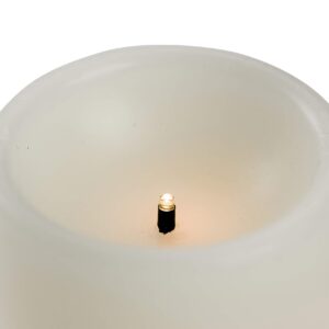 Martha Stewart Flameless LED, 6 Inch Pillar Candle, Ivory with Batteries