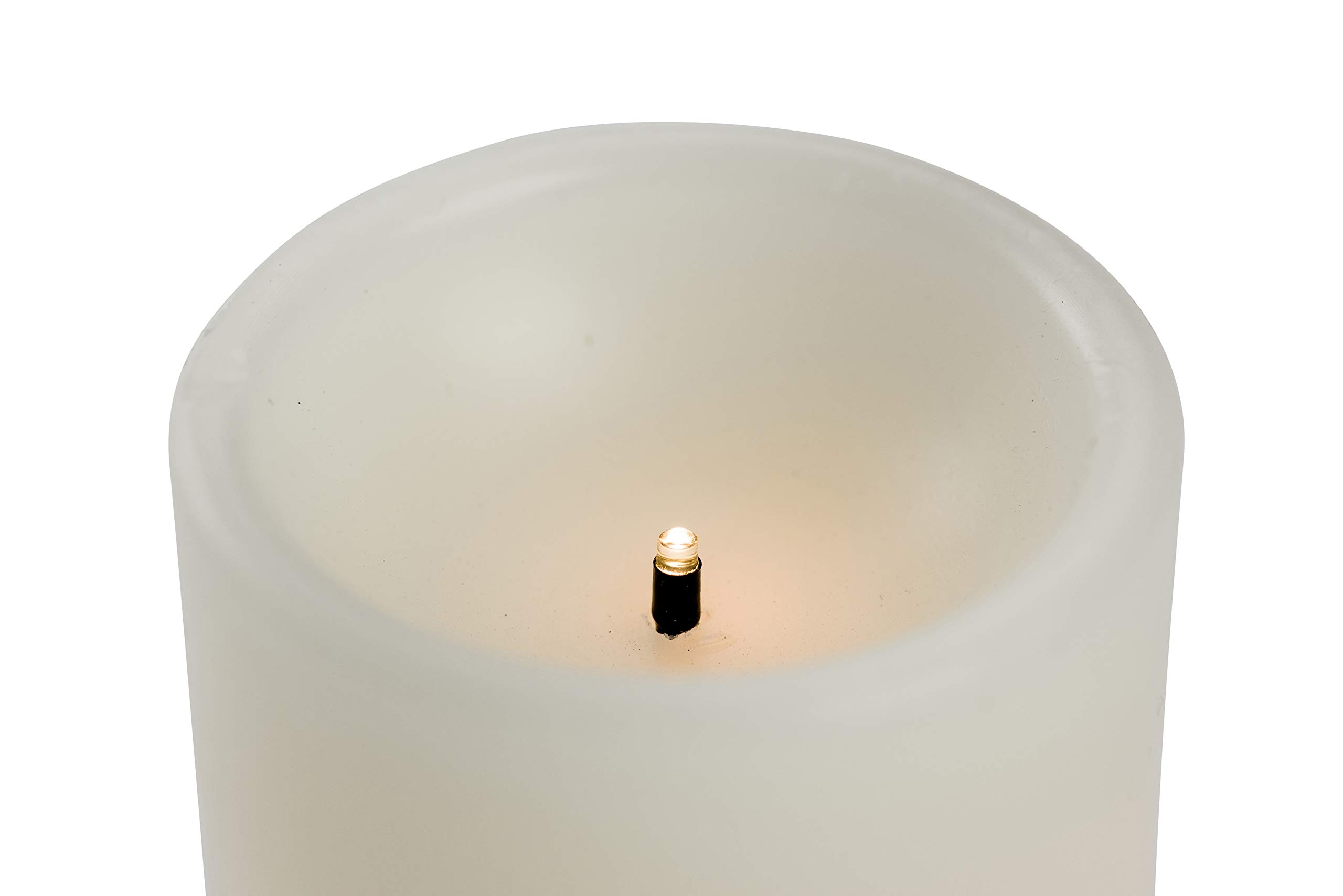 Martha Stewart Flameless LED, 6 Inch Pillar Candle, Ivory with Batteries