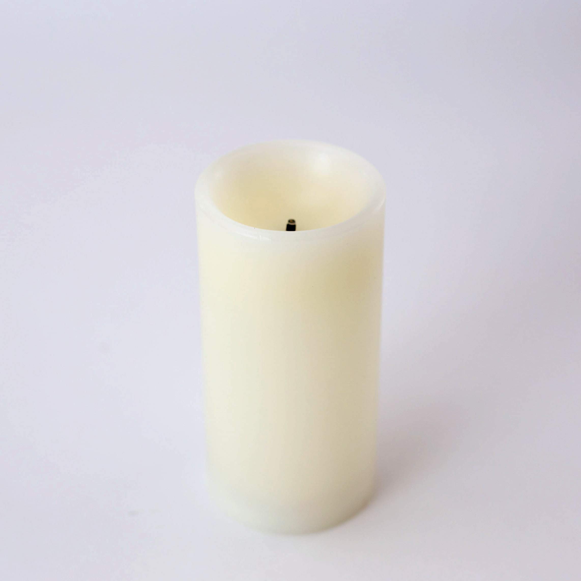 Martha Stewart Flameless LED, 6 Inch Pillar Candle, Ivory with Batteries