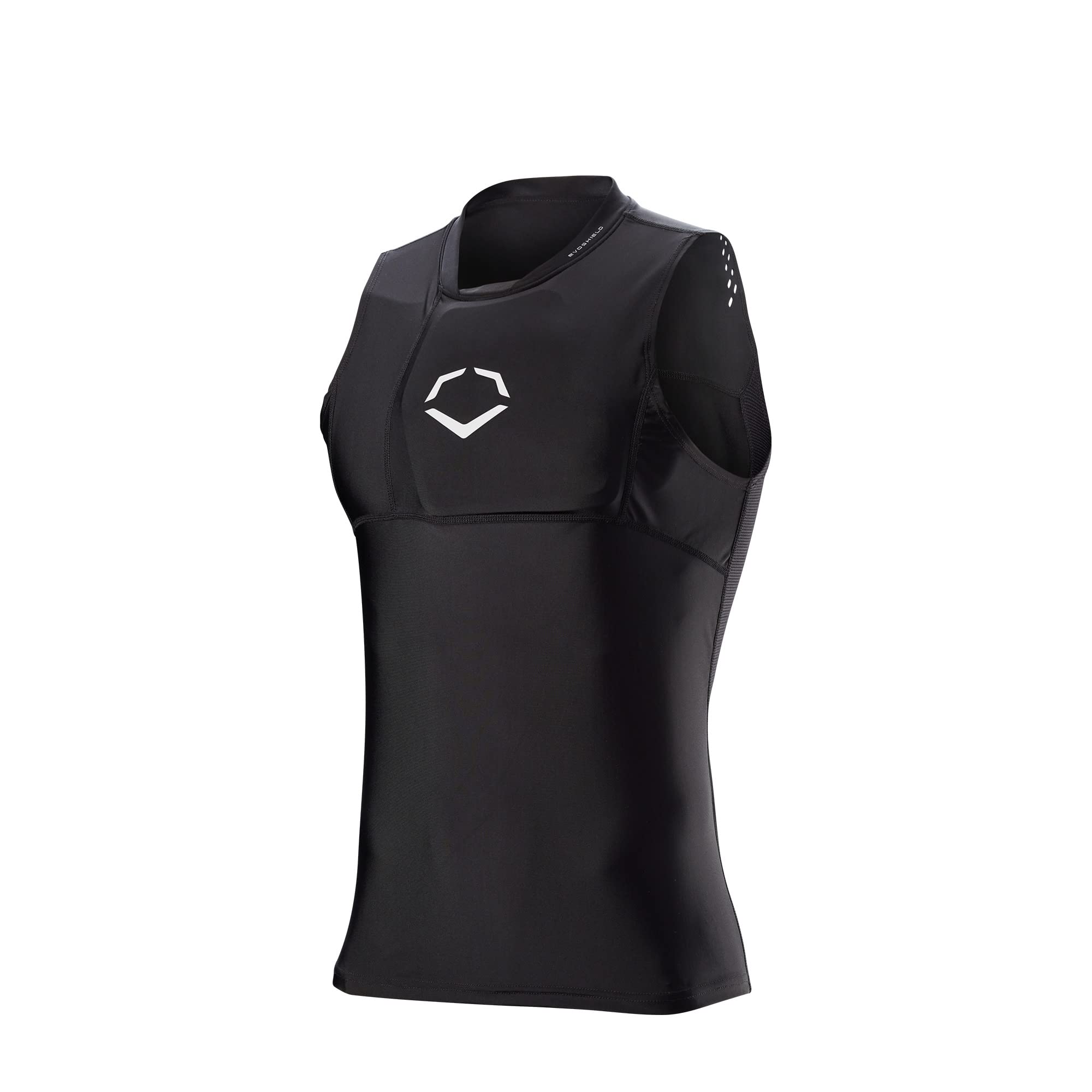 EvoShield Youth NOCSAE® Protective Chest Guard Shirt - Youth Medium, Black