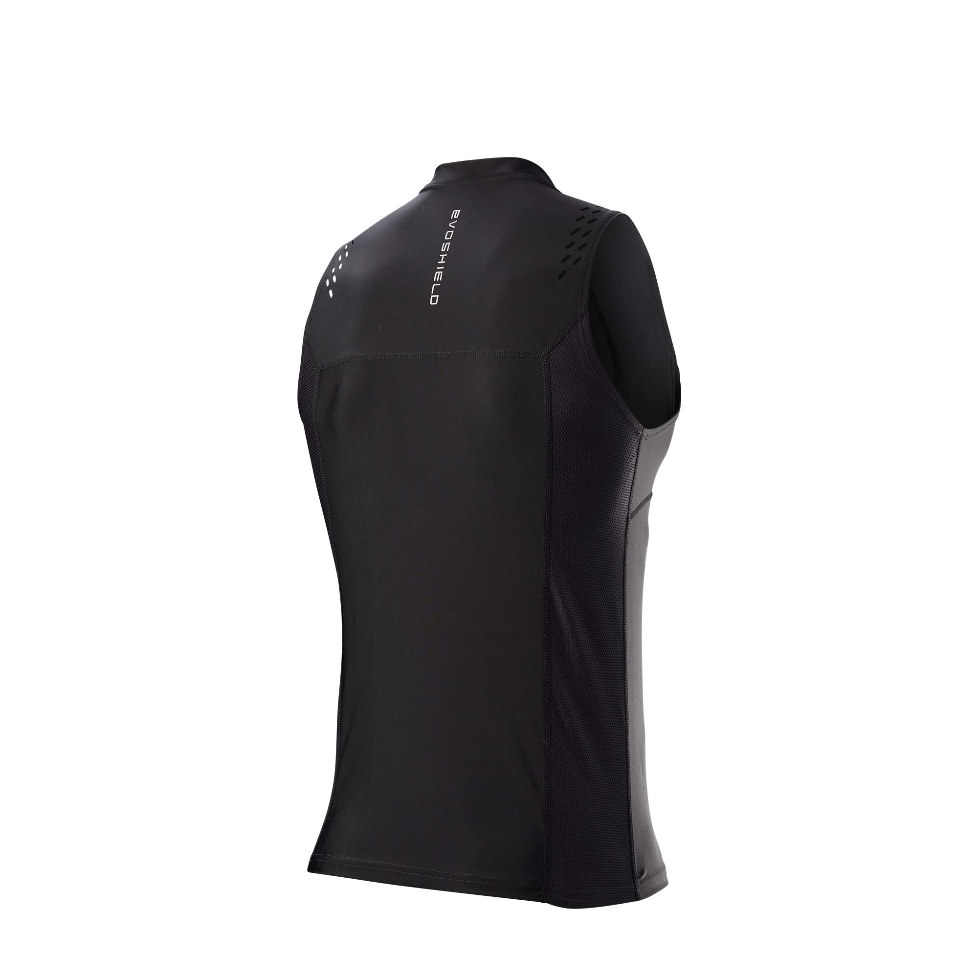 EvoShield Youth NOCSAE® Protective Chest Guard Shirt - Youth Medium, Black