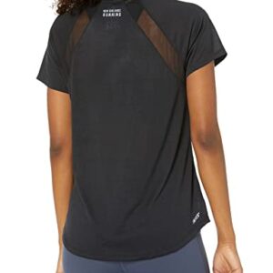 New Balance Women's Impact Run Short Sleeve, Black , X-Small