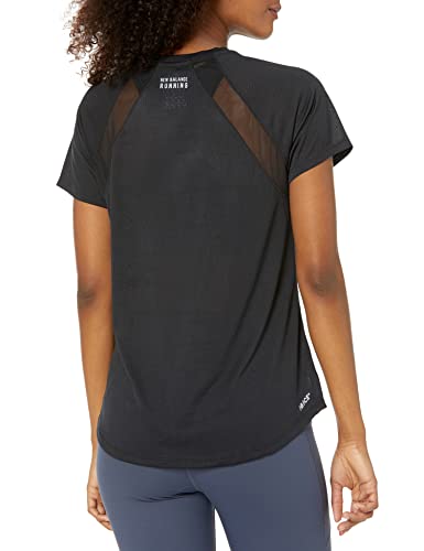 New Balance Women's Impact Run Short Sleeve, Black , X-Small