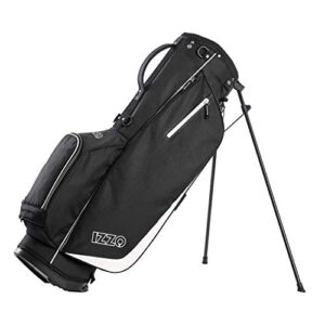 izzo ultra lite stand bag, black,black/white 3.2 pounds