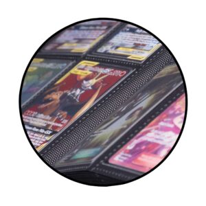 TopDeck 500 Card Ringless Zip Binder Pro - 9-Pocket Pages Side Load Sleeve TCG Storage Portfolio, Compatible with Pokemon, Yu-Gi-Oh, One Piece, MTG, Comic Trading Collectible Cards - Black