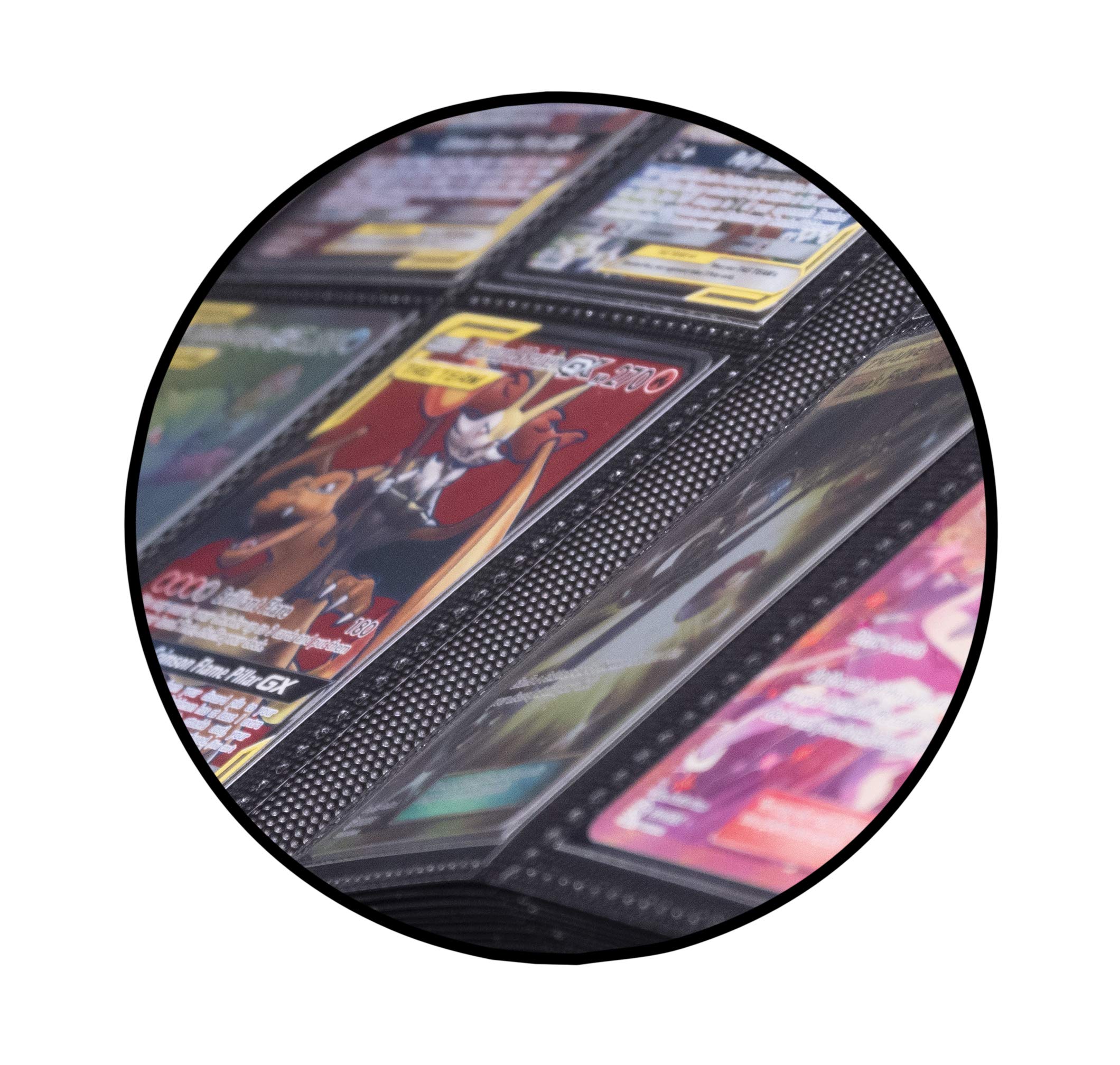 TopDeck 500 Card Ringless Zip Binder Pro - 9-Pocket Pages Side Load Sleeve TCG Storage Portfolio, Compatible with Pokemon, Yu-Gi-Oh, One Piece, MTG, Comic Trading Collectible Cards - Black