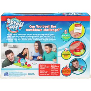 Spray Off Play Off, Water Splashing Challenge Indoor/Outdoor Backyard Camping Funny Prank Board Game Summer Toy, for Families and Kids Ages 8 and Up