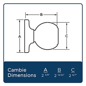 Cambie Passage Door Knobset - Matte Black