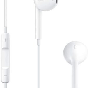 Apple EarPods in-Ear Earbuds with Mic and Remote Earbud Headphones White with Lightning to 3.5 mm Headphone Jack Adapter (Renewed)