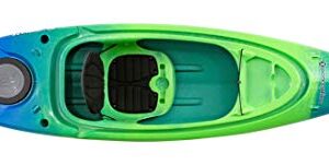 Perception Flash 9.5 | Sit Inside Kayak for Fishing and Fun | Two Rod Holders | Multi-Function Dash | 9' 6" | Earth (9331900190)