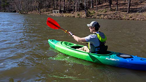 Perception Flash 9.5 | Sit Inside Kayak for Fishing and Fun | Two Rod Holders | Multi-Function Dash | 9' 6" | Earth (9331900190)