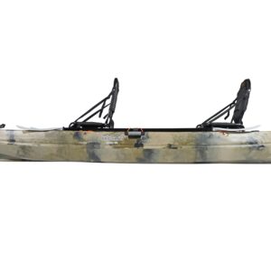 Brooklyn 13.0 Pro Tandem Kayak 12-Foot, 8 inch 2 or 3 Person Sit On Top Fishing Kayak (Green Camo)