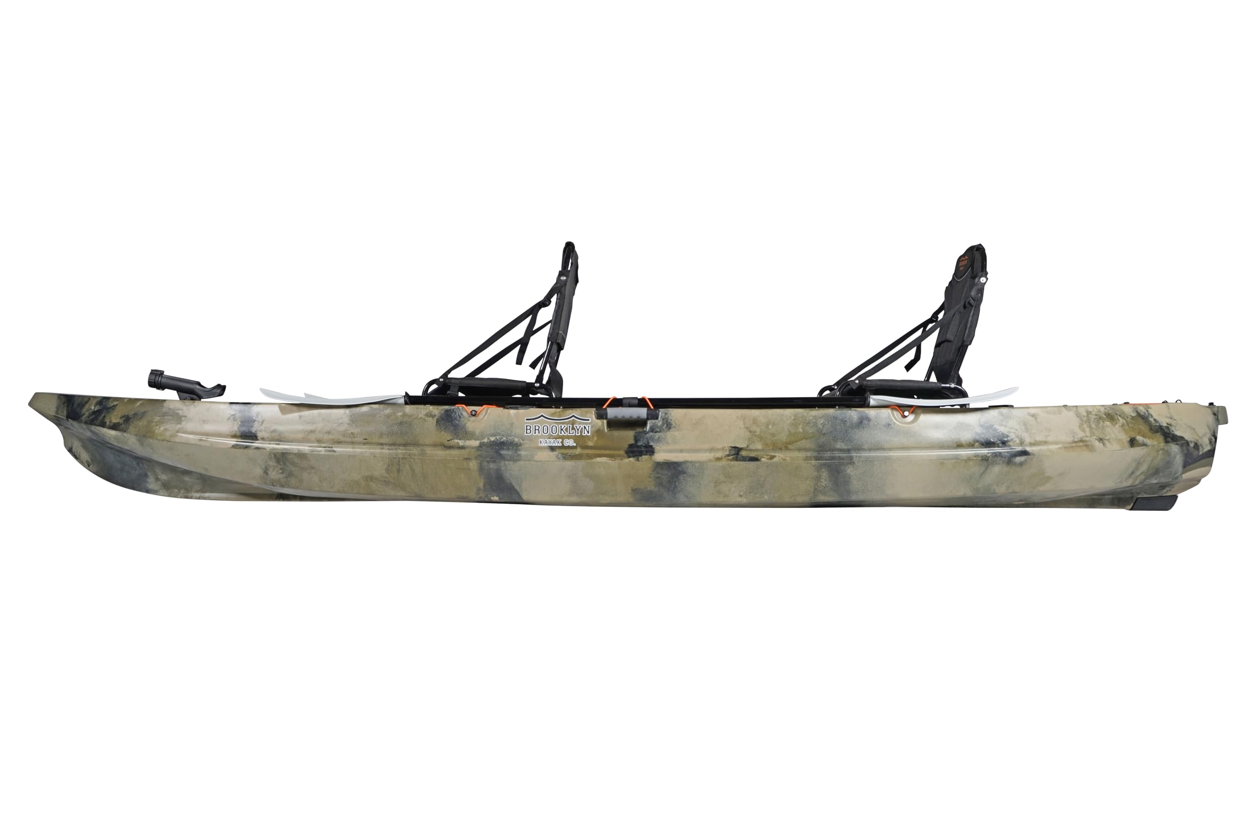 Brooklyn 13.0 Pro Tandem Kayak 12-Foot, 8 inch 2 or 3 Person Sit On Top Fishing Kayak (Green Camo)