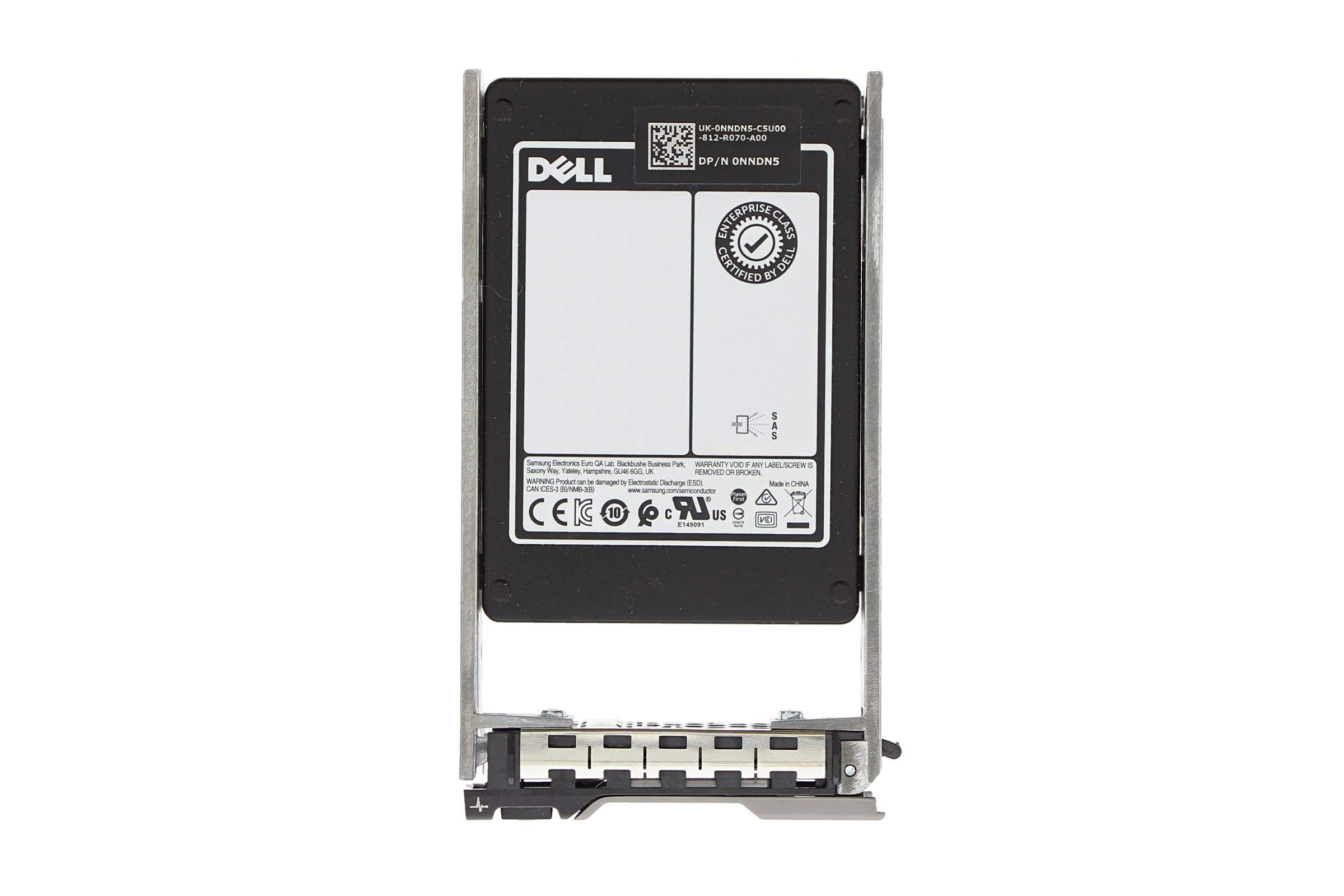 Dell 1.92TB 12Gb/s 2.5" SAS Solid State Drive Bundle with Tray, Compatible PowerEdge R310, R320, R330, R410, R420, R430 Servers