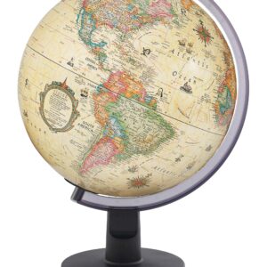 Replogle Spotter 12" (30cm) diameter World Globe, Desktop model (ANTIQUE ILLUMINATED)