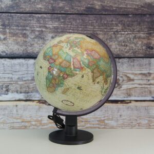 Replogle Spotter 12" (30cm) diameter World Globe, Desktop model (ANTIQUE ILLUMINATED)