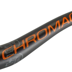 Chromag BZA Unisex Adult Mountain Bike/Mountain Bike/Cycle/VAE/E-Bike Hanger, Black/Orange, 35 mm, Carbon 25 mm, 800 mm Rise