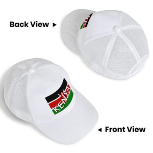 Fashion for Men and Women Kenya Kenyan Flag Duck Tongue Mesh Hat Baseball Cap Outdoor Leisure Cap