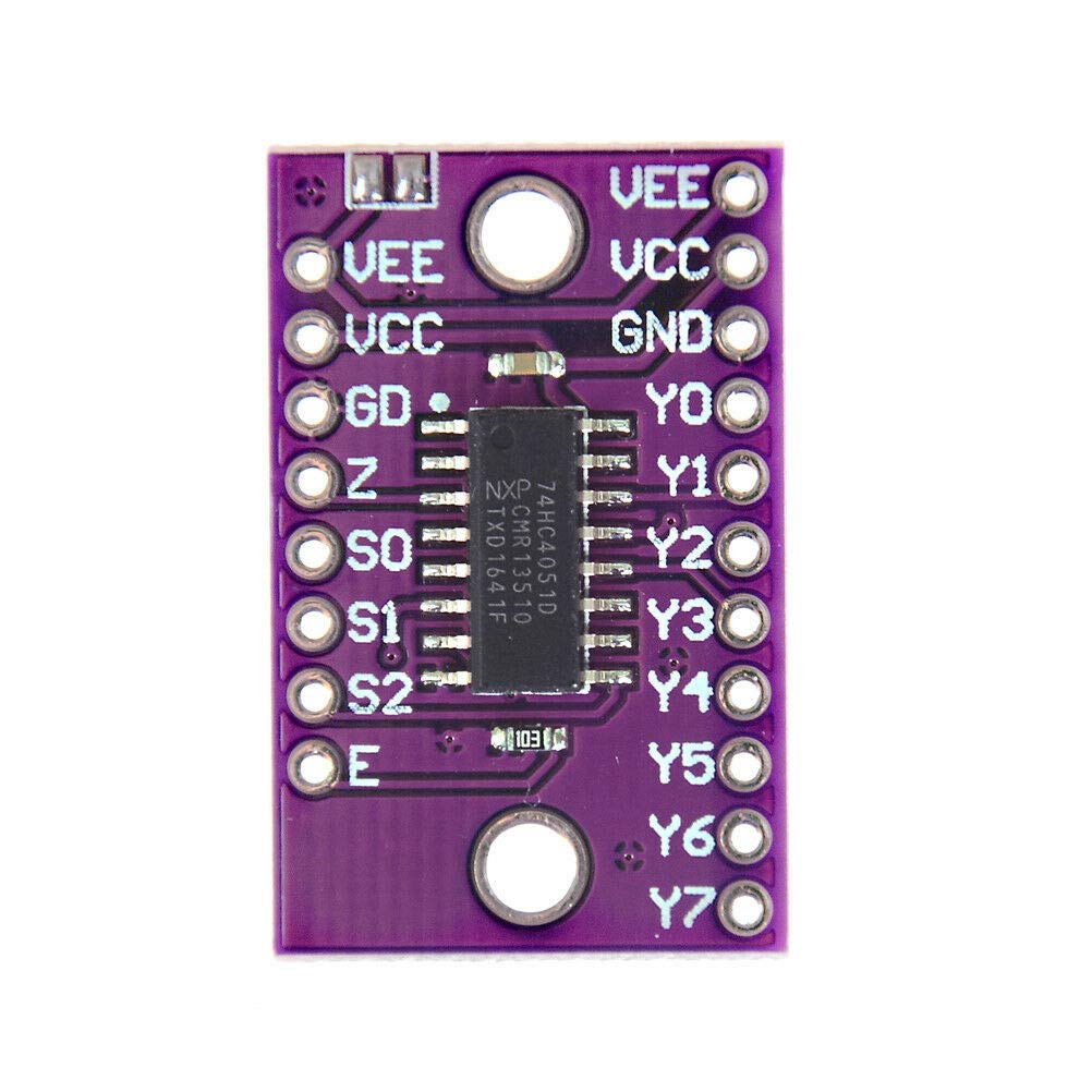 Gump's grocery 74HC4051 8-Channel-Mux Analog Multiplexer Demultiplexer Module Compatible with Raspberry Pi