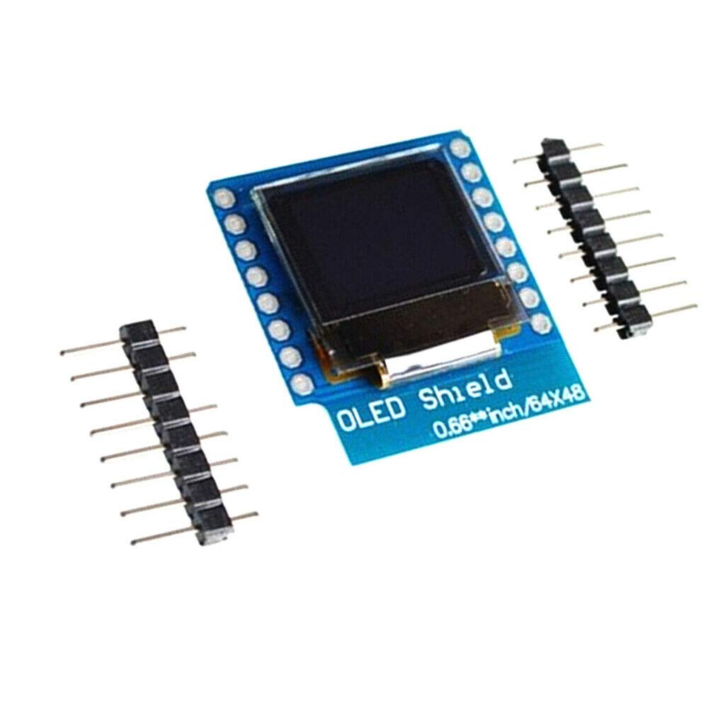 Gump's grocery OLED Shield for WeMos D1 Mini 0.66" inch 64X48 IIC I2C for Arduino Compatible