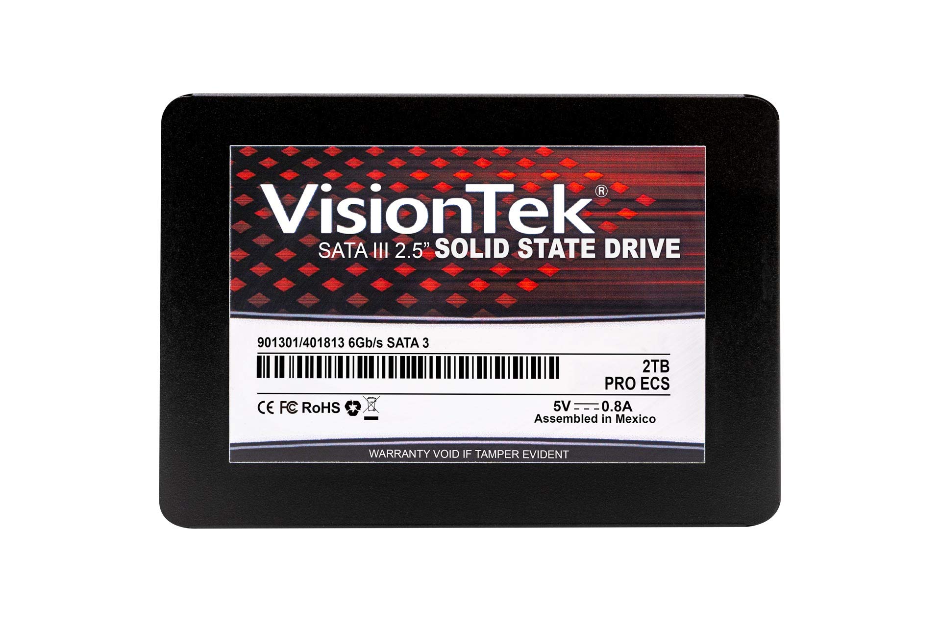 VisionTek PRO ECS 7mm 2.5 Inch SATA III SSD - 2TB - Desktops, Laptops, Mac Systems