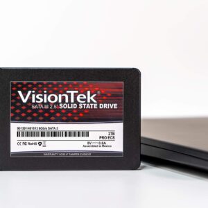 VisionTek PRO ECS 7mm 2.5 Inch SATA III SSD - 2TB - Desktops, Laptops, Mac Systems